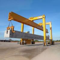 China Double Girder RTG Mobile Gantry Crane With Beam For Construction Site for sale