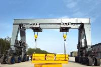 China Heavy Duty RTG Mobile Gantry Crane 10t~200t Load Capacity With 10~50m Span for sale