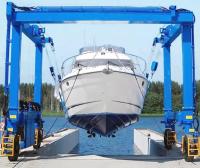 China Marine Traveling Lift Mobile Gantry Crane Boat Hoist 300 Ton for sale