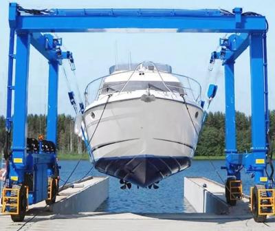 China Marine Traveling Lift Mobile Gantry Crane Boat Hoist 300 Ton for sale