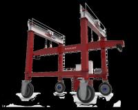 China Double Girder Mobile Gantry Crane 100t Load Capacity With Lifting Beam Outdoor for sale