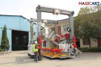 China High Temp Steel Plate Magnetic Spreader And Mobile Gantry Crane Trafrom Workshop To Workshop for sale