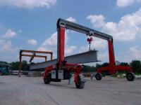 China RTG Rubber Tired Single Beam Gantry Cranes Customized for sale