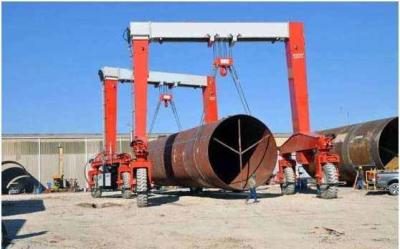 China Mobile RTG Rubber Tired Gantry Cranes With Single Girder Beam for sale