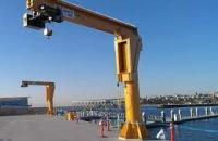China Wall Mounted Electric Hoist Boat Jib Cranes In Marinas for sale