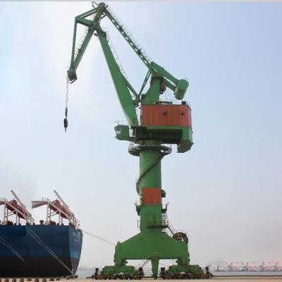 China Shipyard Container Portal Gantry Cranes 10 Ton-50 Ton Pedestal Jib Floating for sale
