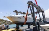 China Cabin Control Boat Yacht Marine Travel Lift Crane On Dock Arm for sale