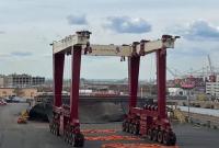 China Span 5-110m Mobile Boat Hoist Crane Travelift Crane Diesel  Engine Powered for sale