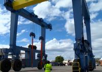 China CE ISO 300T 400T Boat Lifting Gantry Crane Rubber Tire Crane Easy Operation for sale