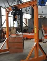 China SGS Indoor Portable Gantry Crane 2000kg Small Travelling Gantry Crane for sale