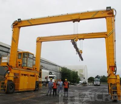 China 10-1000ton Rtg Rubber Tyred Gantry Cranes 21m Lifting Height for sale