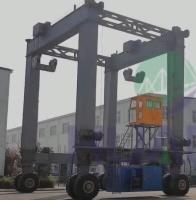 China Long Hook Electric Rubber Tyred Container Gantry Crane 10t To 100t  With Cab for sale