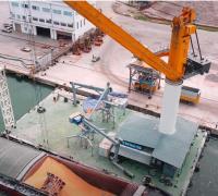 China 6.0m Span Shipyard Port Cranes 2 Links Design Fixed Base Floating Dock Crane for sale