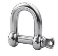 China Wear Resistance 304 316 Ss D Shackle Extra Wide Imperial Or Metric Size for sale