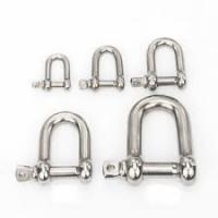 China Ship Industry 316 Stainless Steel D Shackle 10mm 6mm anti corrosion for sale