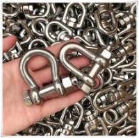 China 1t-10t 300 series Stainless Steel Bow Shackles Customizable size rustproof for sale