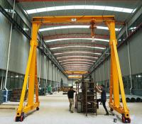 China height adjustable  2t Mobile Gantry Crane Movable Gantry Crane GOST certified for sale