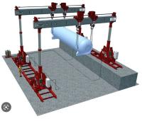 China Collecting Stations 100 Ton Hydraulic Gantry Crane For Large Assembly Workshops for sale