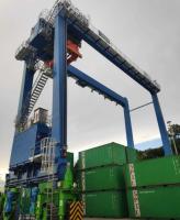 China Multifunctional Tyre Mounted Gantry Crane Rotating Lifting Moving for sale