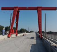China Hydraulic Electric Tyred Gantry Crane Wheel Mounted for sale