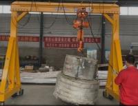 China Alarm System Lightweight Portable Gantry Crane 2 Ton Energy Saving for sale