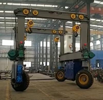 China 50 Ton Double Girder Mobile Gantry Crane For Construction Sites for sale