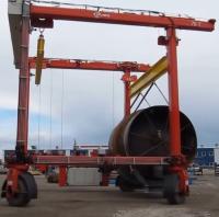 China Precast Yard F12-20t Tire Mobile Gantry Cranes Minimizing Downtime for sale