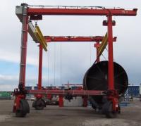 China Precast Yard F12-20t Tire Mobile Gantry Cranes Minimizing Downtime for sale