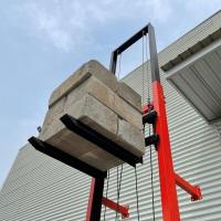China AC Motor 300kg Brick Lifting Machine 3m-10m Height for sale
