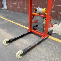 China Hydraulic 300kg Manual Straddle Stacker Self Loading Portable for sale