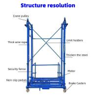 China Electric 2m Scaffold Lift Construction Decoration for sale
