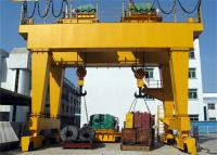 China Customized 10 Ton Double Girder Rail Gantry Cranes For Warehouse for sale