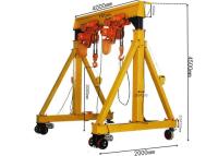 China 11m/Min Hydraulic Lift Heavy Duty Gantry Crane 10 Ton for sale