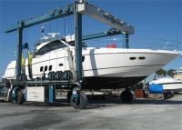 China 150t 180t Mobile Boat Lifting Crane Yacht Travel Lift Crane for sale