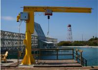China 3 Phase 380V 50hz 10t Boat Jib Crane Marina Pivoting Jib Crane for sale
