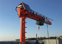 China Marine Electric Hoist Column Swing Boat Jib Crane 360 Degree for sale