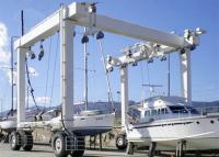 China 120 Ton Harbour Port Rubber Wheel Boat Hoist Crane 5m-110m Span for sale