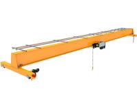 China EOT 3T Span 6m Single Girder Overhead Cranes Yellow Electric Hoist for sale