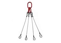 China Oem Flat Eye 12mm Wire Rope Lifting Slings Stainless Steel With Shackle for sale
