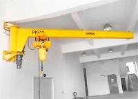 China Easy Operated Fixed 100kg Wall Mounted Jib Crane With Electric Chain Hoist for sale