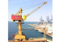 China Marine 550t Shipyard Port Cranes , Rack Luffing Pedestal Jib Crane for sale