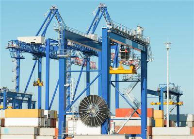 China Lifting Equipment RMG Rail Traveling Type Container Gantry Crane For Shipyard for sale