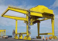 China Sea Port RMG Rail Mounted Container Gantry Crane Double Girders Beams 60t 100t for sale