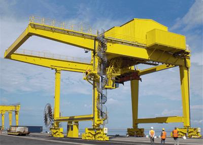 China Sea Port RMG Rail Mounted Container Gantry Crane Double Girders Beams 60t 100t for sale