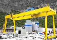 China Along Rail System Double Girder Gantry Crane Mobile With Electric Hoist for sale