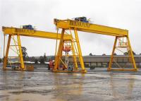 China Outdoor A5 Double Beam Trolley Rail Gantry Crane 380V 50Hz 3Ph for sale