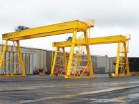 China Outdoor A5 Double Beam Trolley Rail Gantry Crane 380V 50Hz 3Ph for sale