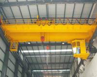 China 100t Double Girder Overhead Crane EOT Crane Yellow Color for Factory for sale