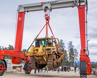 China Modular Building Travelift For Rubber Tired Gantry And Travelling Gantry Crane for sale