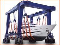 China Boat Hoist Rubber Tired Gantry Crane For Lifting Boat Vessel Ship for sale